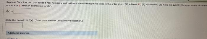 Solved Suppose f is a function that takes a real number x | Chegg.com