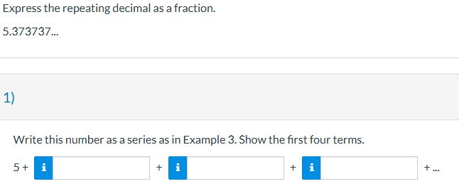 Solved Express the repeating decimal as ﻿a | Chegg.com
