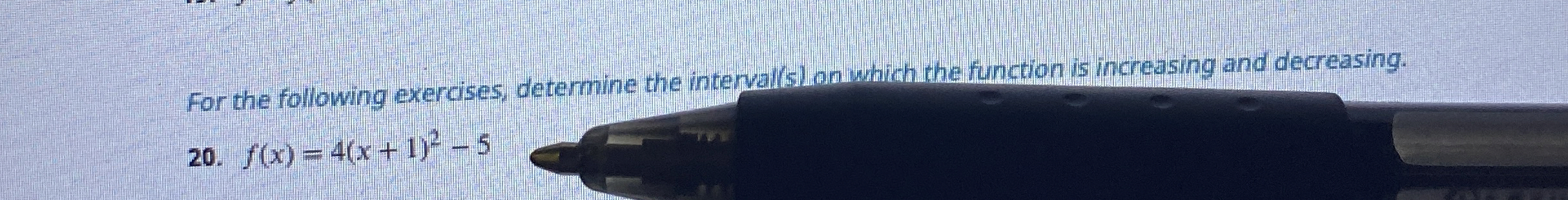 Solved For the following exercises, determine the | Chegg.com