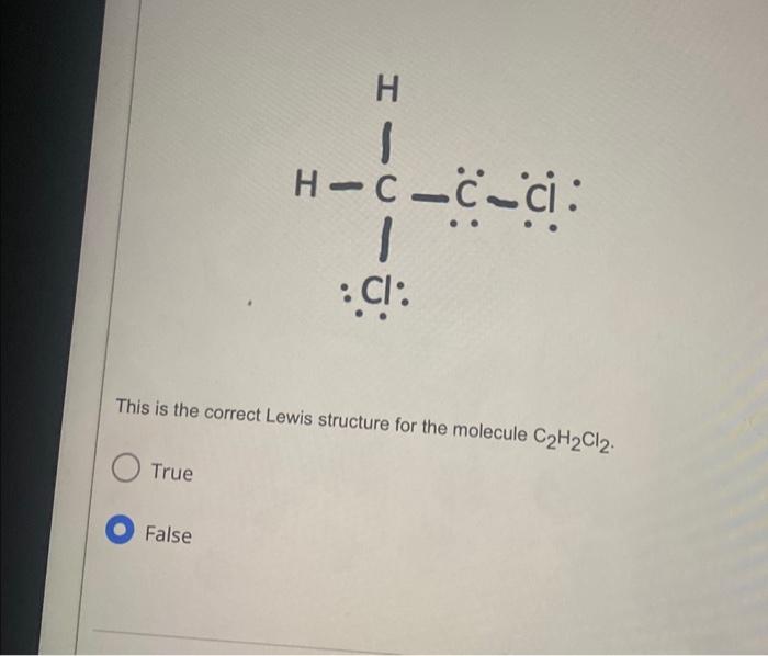 Solved This is the correct Lewis structure for the molecule | Chegg.com