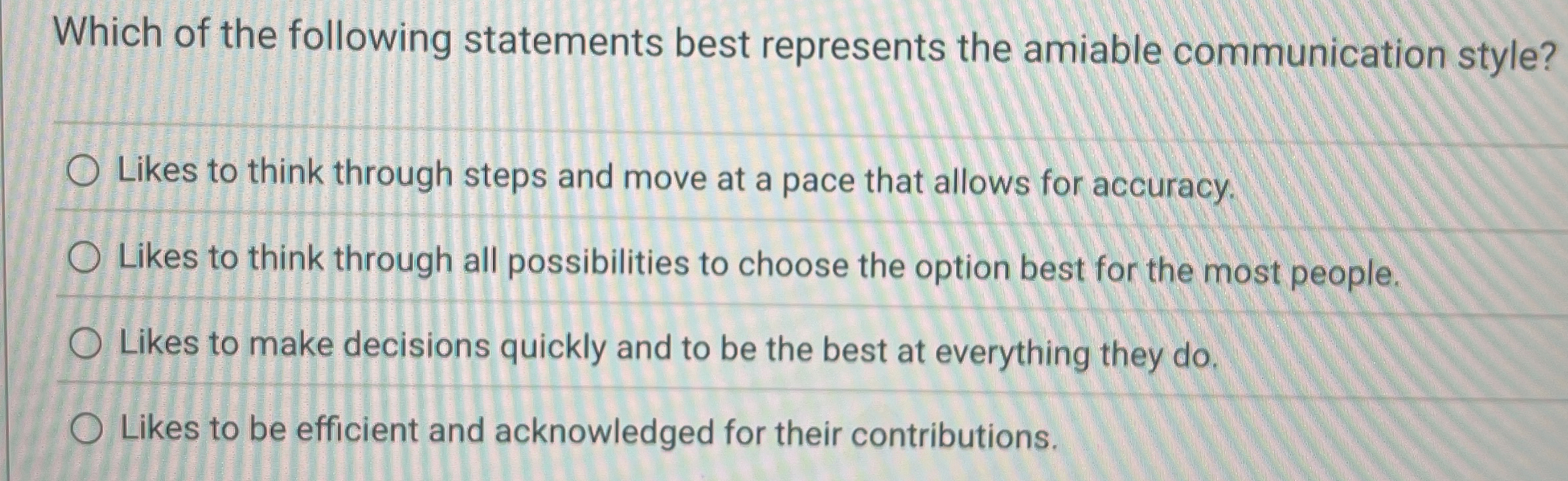 Solved Which of the following statements best represents the | Chegg.com