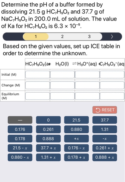 Solved Determine the pH of a buffer formed by dissolving | Chegg.com