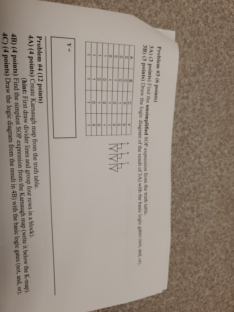 Solved Problem #3 (6 points) 3A) (3 points) Find the | Chegg.com