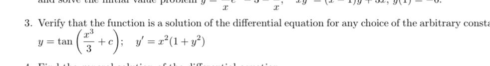 Solved Verify that the function is a solution of the | Chegg.com
