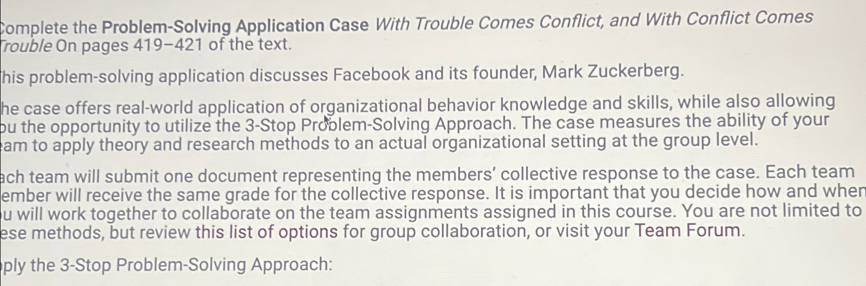 Solved Complete The Problem Solving Application Case With