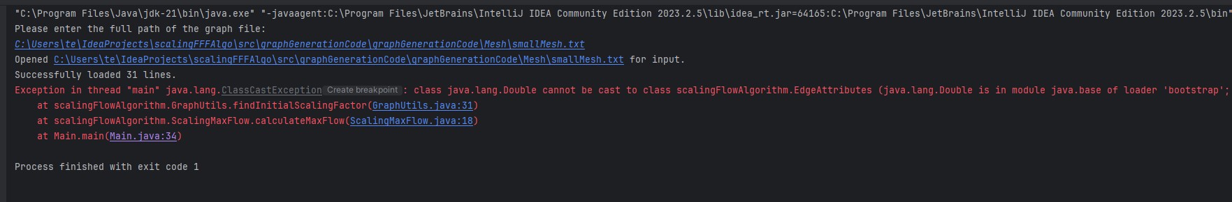 Solved I have implemented the scaling ford fulkerson | Chegg.com