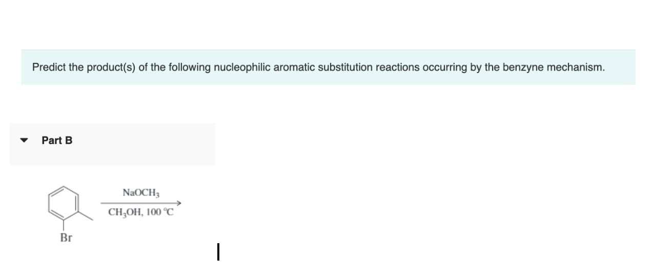 Solved Predict the product(s) ﻿of the following nucleophilic | Chegg.com
