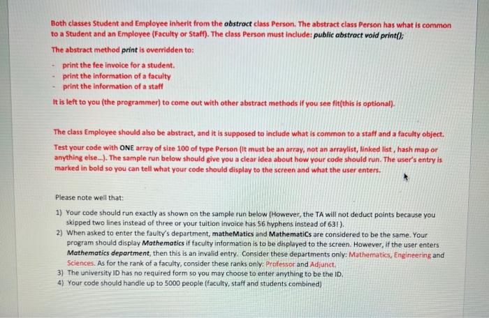 Solved in java please.I need the code for the following | Chegg.com