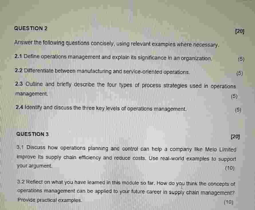 Solved QUESTION 2Answer the following questions concisely, | Chegg.com