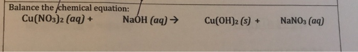 Solved Balance the chemical equation: Cu(s) + O2(g) → Cuo(s) | Chegg.com