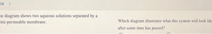 diagram shows two aqueous solutions separated by a | Chegg.com