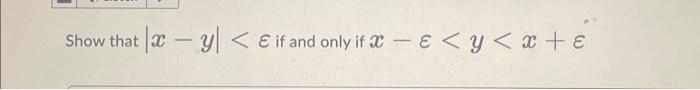 Solved Show that ∣x−y∣