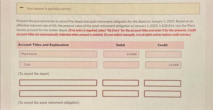 Solved Prepare the journal entries to record the depot and | Chegg.com