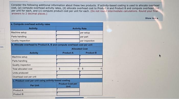 Solved Exercise 17-11 (Static) Computing product cost per | Chegg.com
