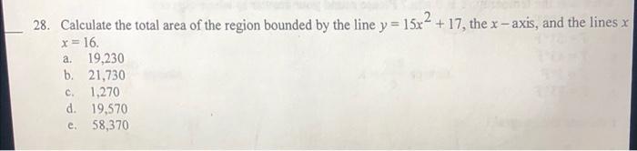 Solved 28. Calculate the total area of the region bounded by | Chegg.com