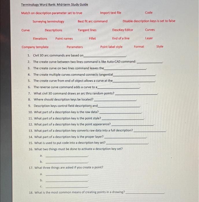 Solved 3. The create curve on two lines command leaves the | Chegg.com