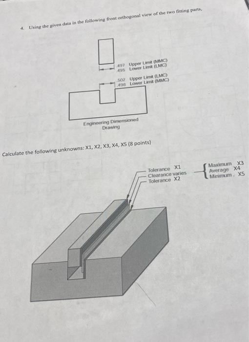 Solved 4. Using the given data in the following froat | Chegg.com