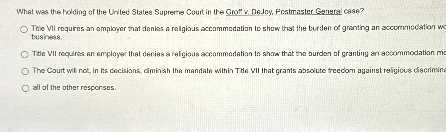 Solved What was the holding of the United States Supreme | Chegg.com