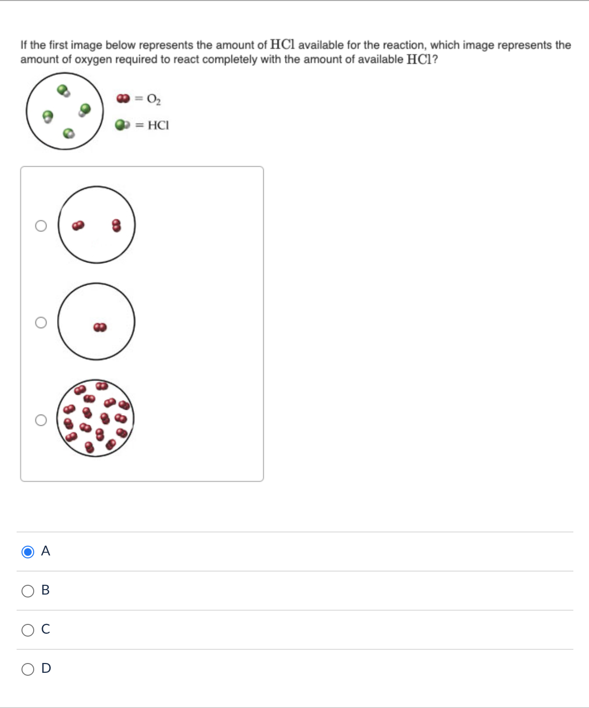 Solved if the first image below represents the amount of hcl | Chegg.com