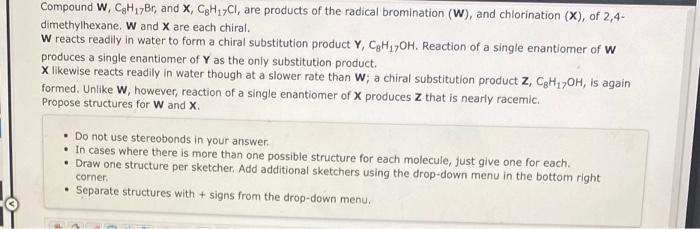 Solved Compounds X and Y are both C6H13Cl compounds formed | Chegg.com