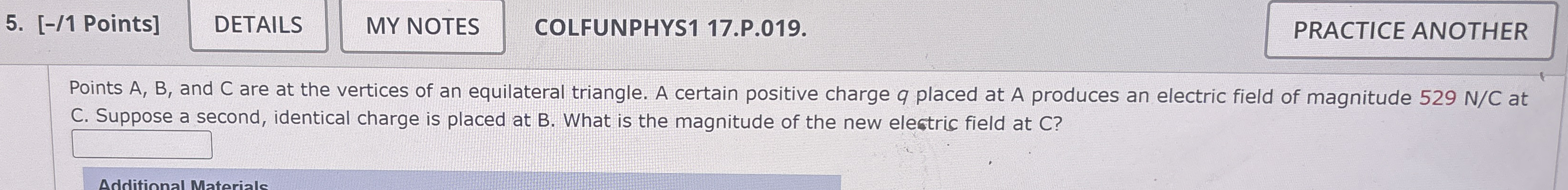 Solved Points A,B, ﻿and C ﻿are at the vertices of an | Chegg.com