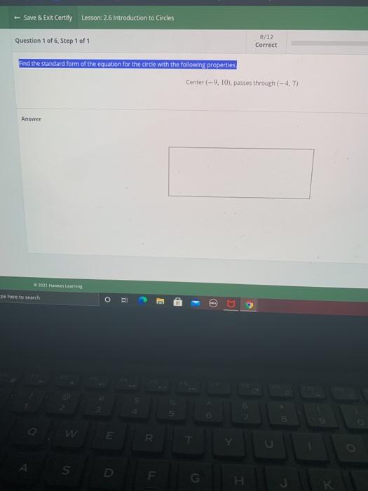 Solved - Save & Exit Certify Lesson: 2.6 Introduction to | Chegg.com