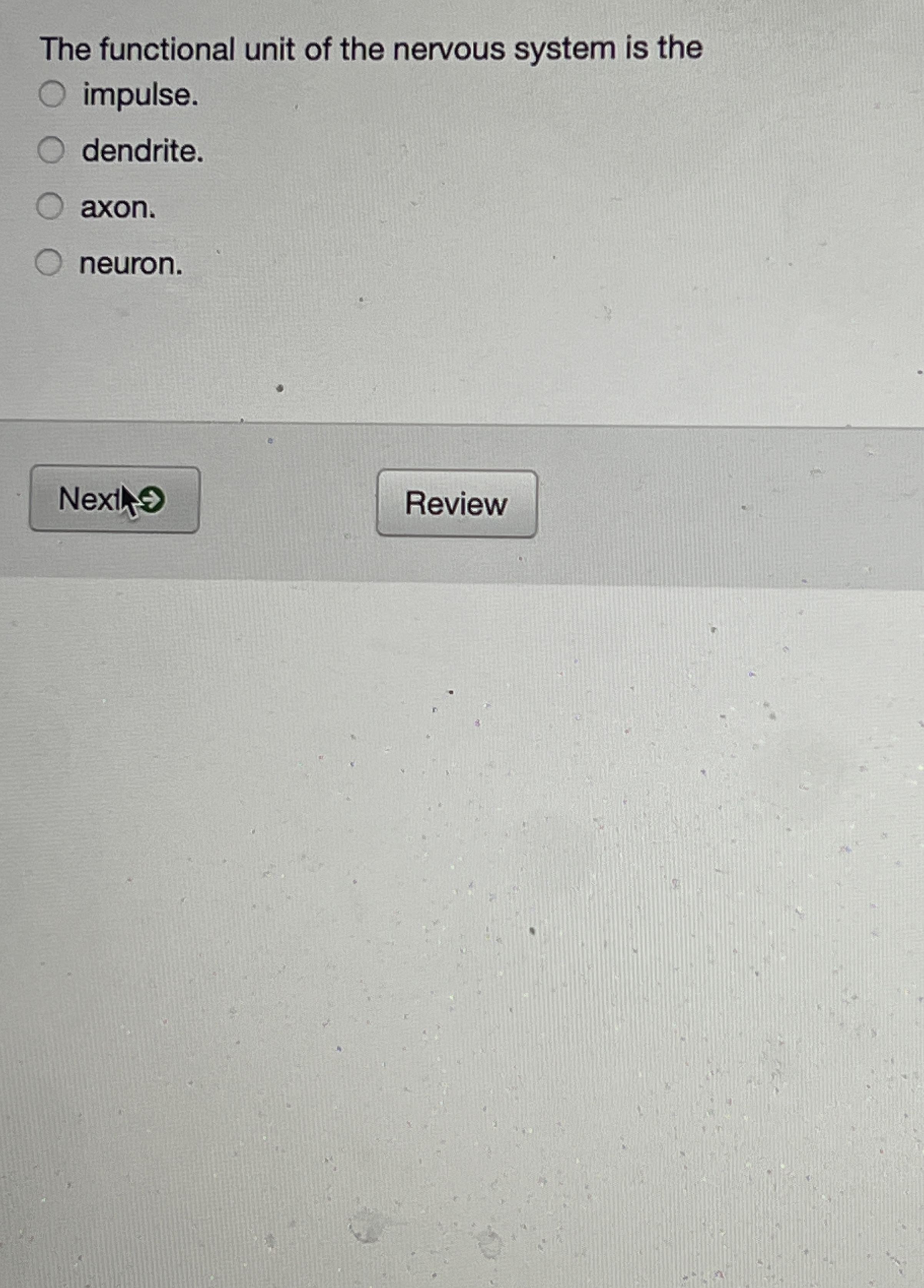 Solved The functional unit of the nervous system is the | Chegg.com