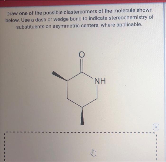 Solved Draw the enantiomer of the molecule shown below. Use | Chegg.com