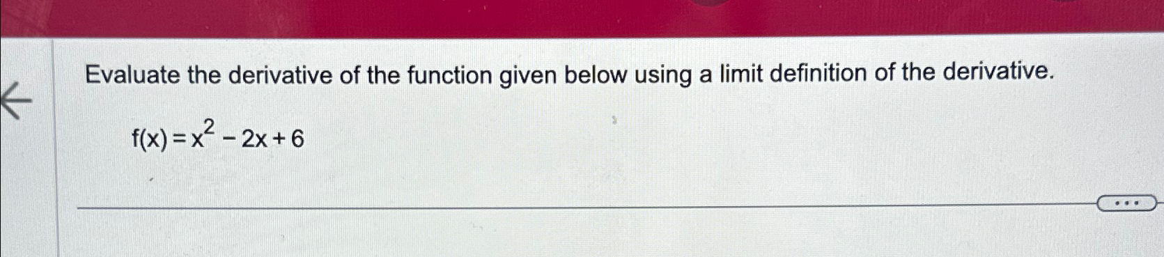 Solved Evaluate the derivative of the function given below | Chegg.com