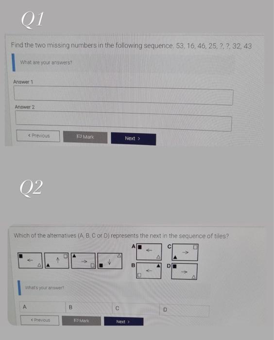 Solved 01 Find the two missing numbers in the following | Chegg.com