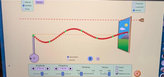 Solved Properties of Waves Open the Wave on a String PhET | Chegg.com