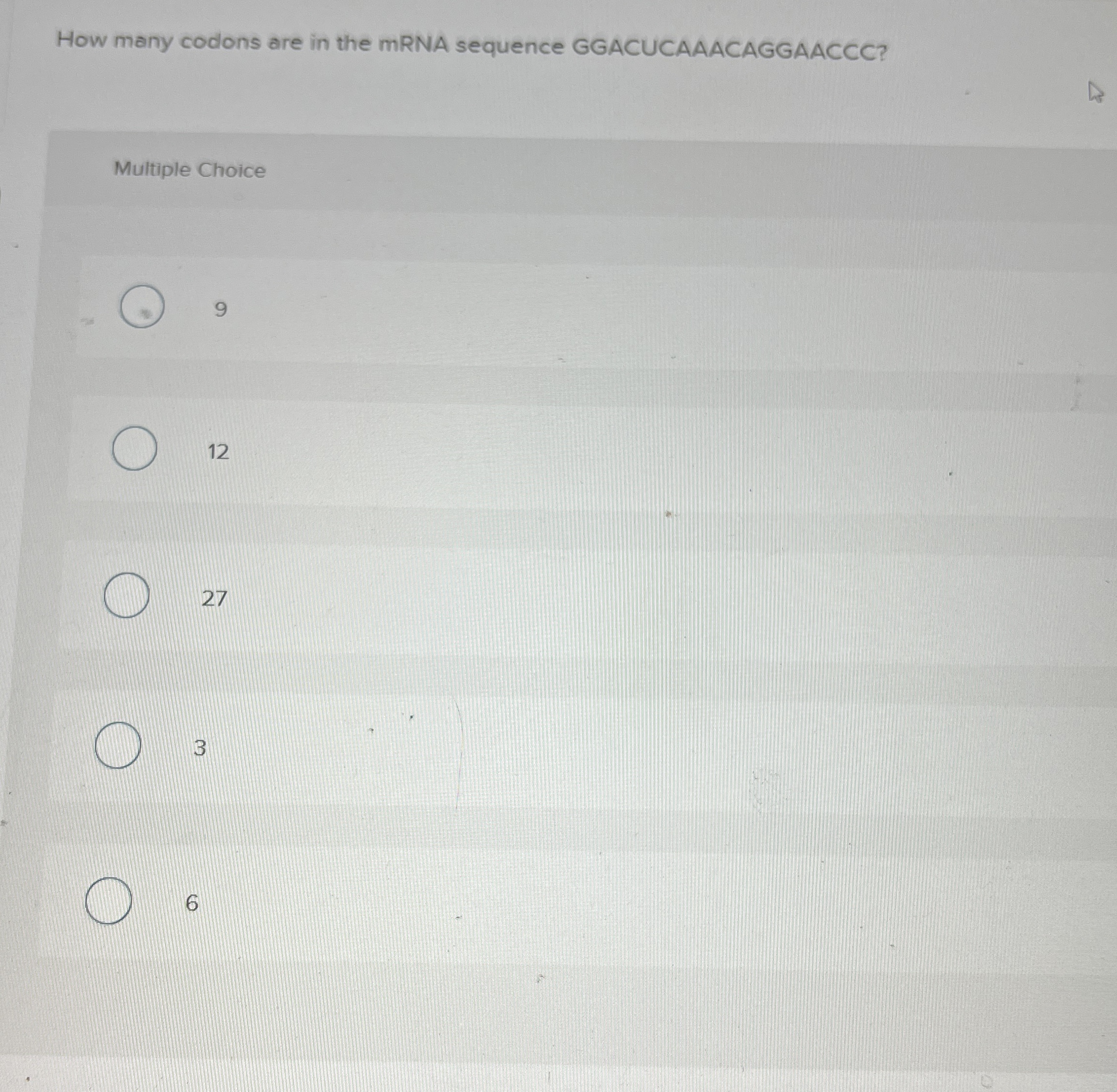 How Many Codons Are In The Mrna Sequence