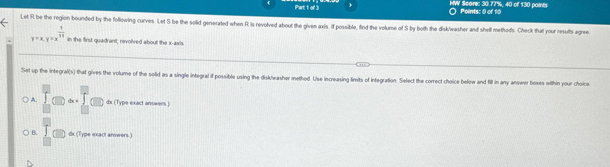 Solved HW Score: 30.77,40 ﻿of 130 ﻿pointsLet R ﻿be the | Chegg.com