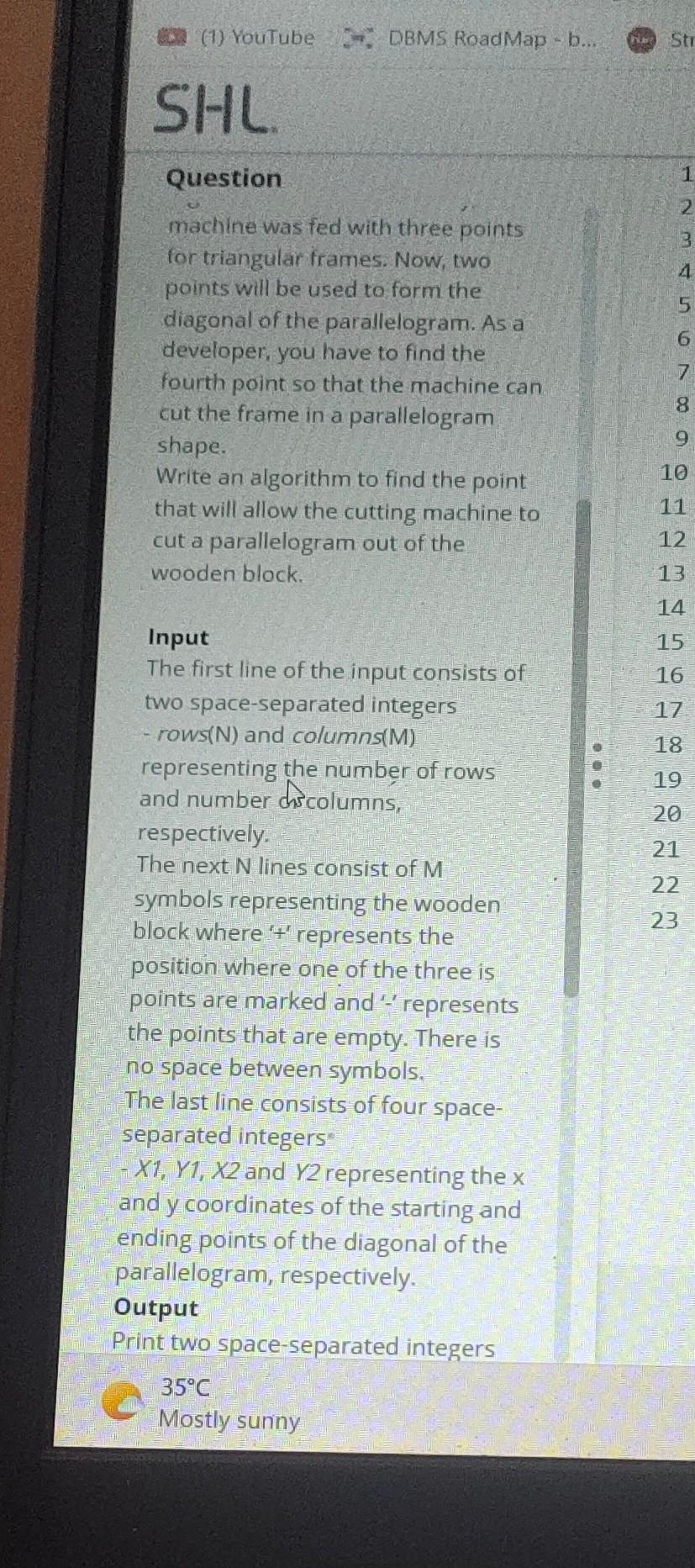 Solved Mostly sunnyQuestion machine was fed with three | Chegg.com