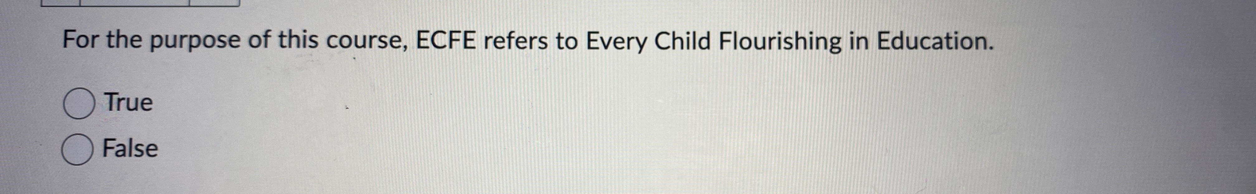 Solved For the purpose of this course, ECFE refers to Every | Chegg.com ...