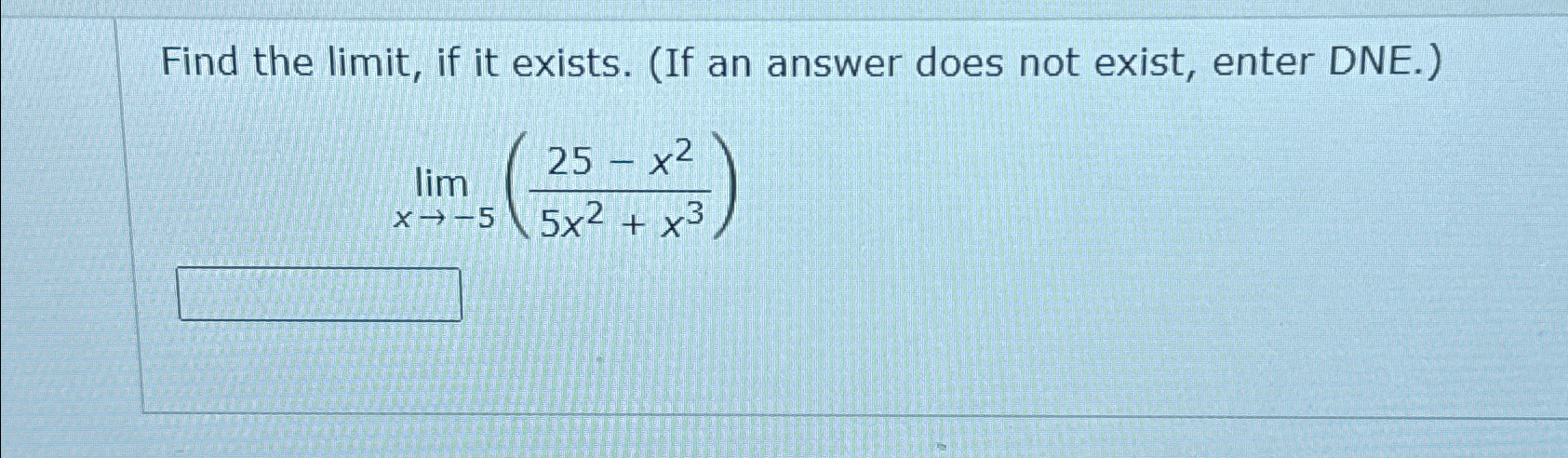 Solved Find the limit, ﻿if it exists. (If an answer does not | Chegg.com