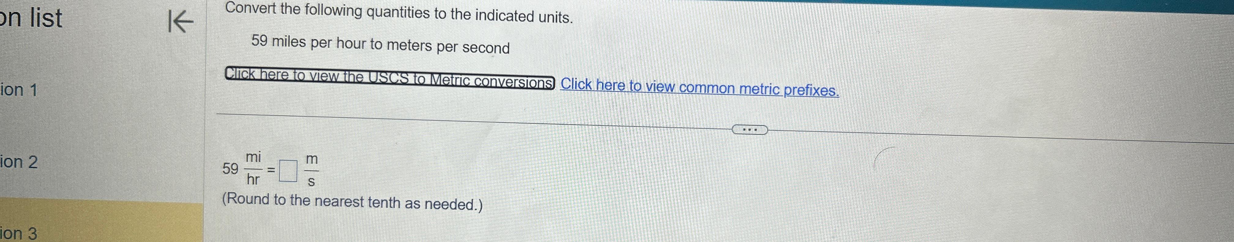Solved Convert the following quantities to the indicated | Chegg.com