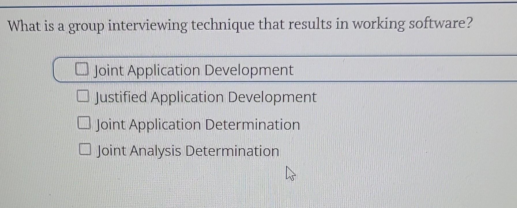 Solved What is a group interviewing technique that results | Chegg.com