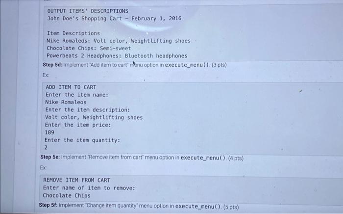 Solved Step 1: Extend the ItemToPurchase class to contain a | Chegg.com