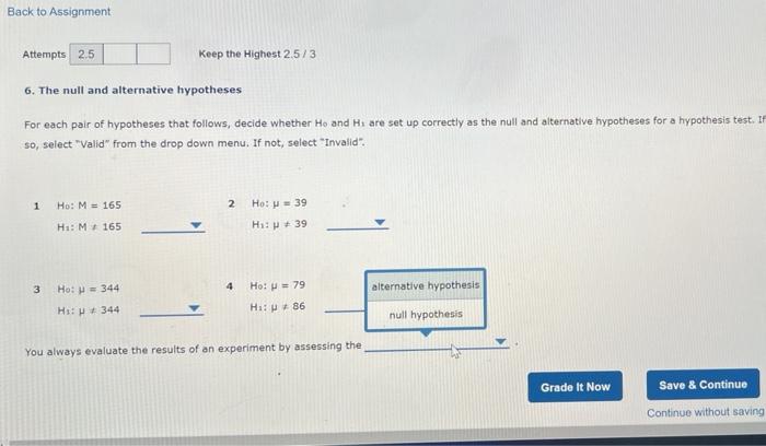 Solved 6. The null and alternative hypotheses For each pair | Chegg.com