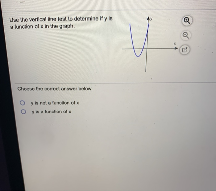 Solved Use the vertical line test to determine if y is a | Chegg.com