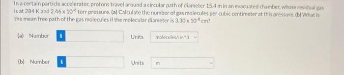Solved In a certain particle accelerator, protons travel | Chegg.com