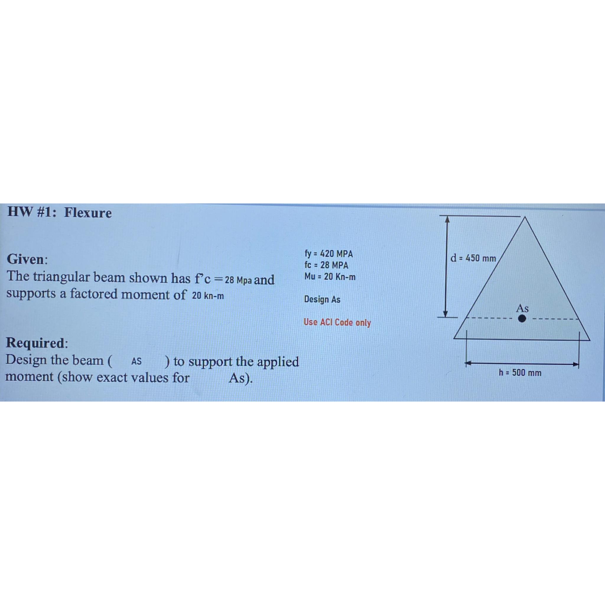 Solved HW #1: FlexureGiven:The triangular beam shown has | Chegg.com