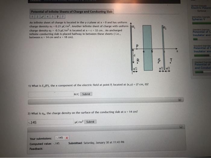 Solved Electric Point Spheres y Potential of Infinite Sheets | Chegg.com