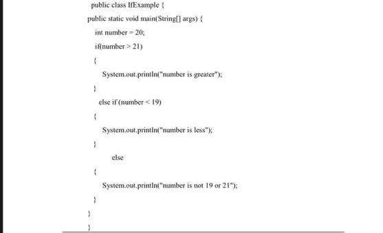 Solved Public Class Ifexample । Public Static Void Main