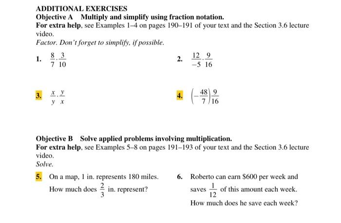 Solved Objective B Divide and simplify using fraction | Chegg.com Solved Objective B Divide and simplify using fraction | Chegg.com
