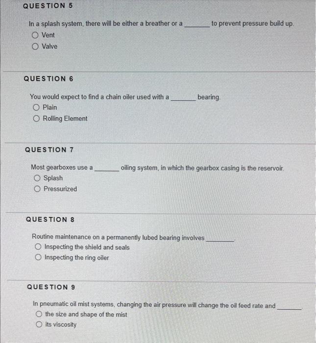 Solved In a splash system, there will be either a breather | Chegg.com