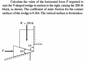 Solved Calculate the value of the horizontal force P | Chegg.com