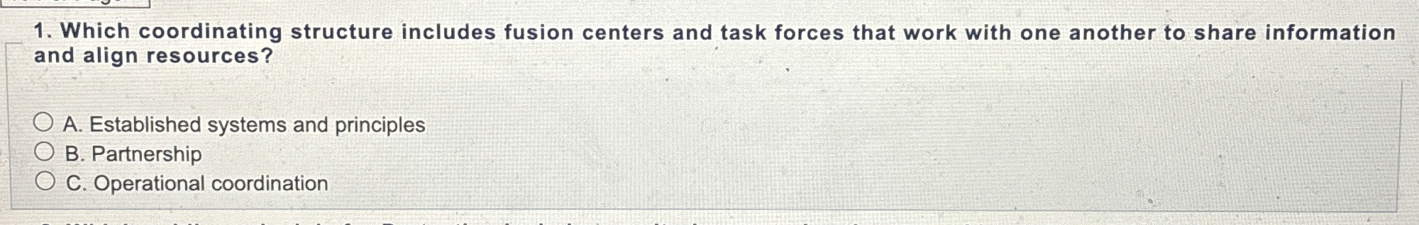 Solved Which coordinating structure includes fusion centers | Chegg.com