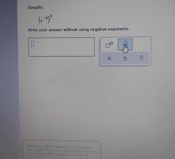 Solved Simplify. (-6) Write your answer without using | Chegg.com